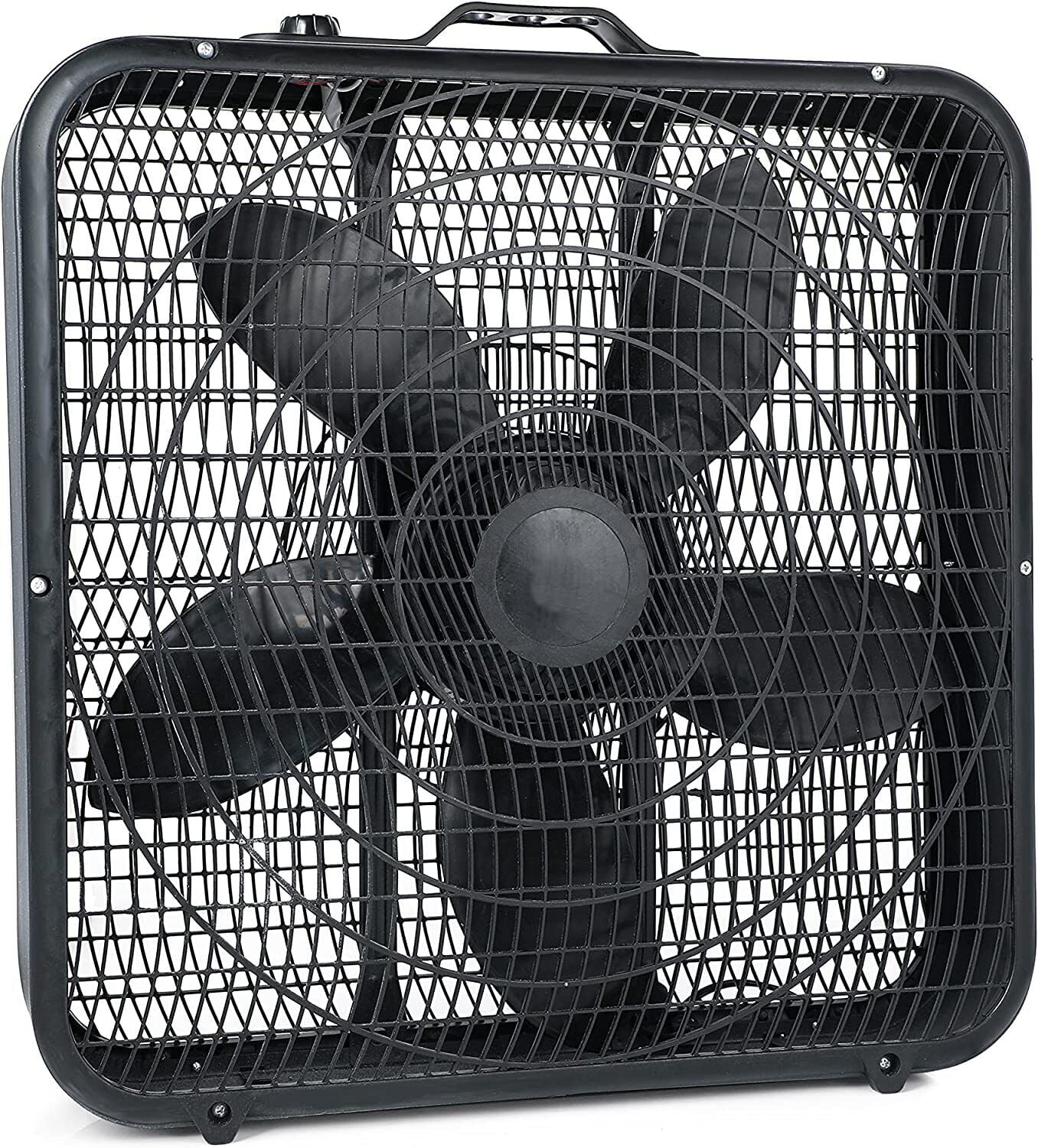 InfiniPower 20-inch Box Fan,3-Speed Cooling Table Fan with Carry Handle ...