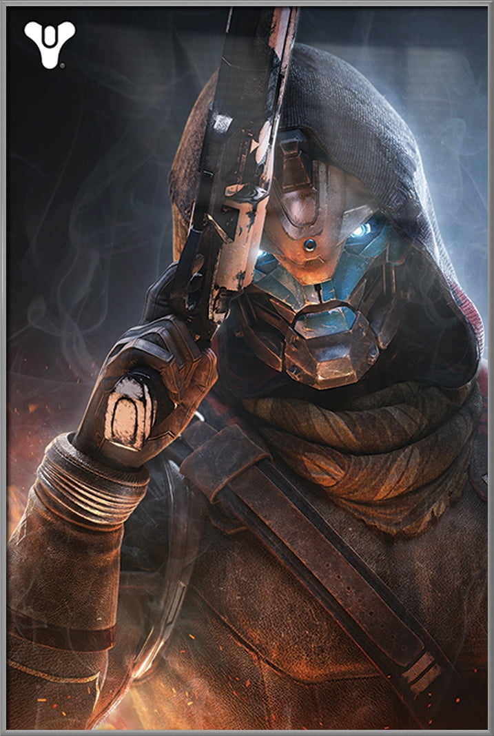 Destiny - Framed Gaming Poster (Cayde-6) (Size: 24" X 36") (Silver ...
