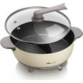 BEAR 6L Electric Hot Pot, Multi-Functional 2-Sided Cooker, 1500W ...
