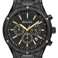 Bulova Men's Black IP Stainless Steel Chronograph Watch - Walmart.com