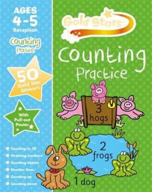 Gold Stars Counting Practice Ages 4-5 (Gold Stars Workbook) (Paperback ...