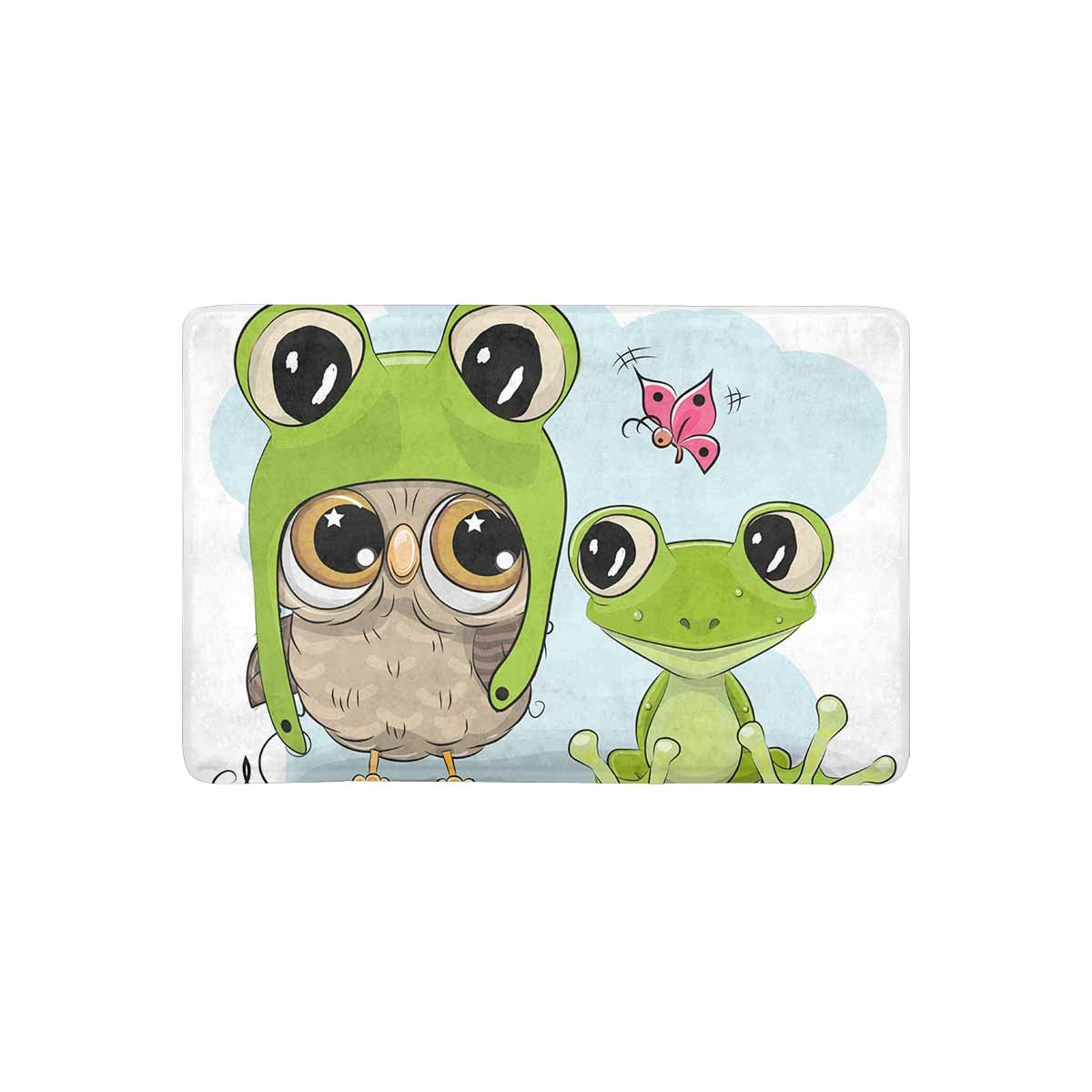 MKHERT Owl and Frog Doormat Rug Home Decor Floor Mat Bath Mat 23.6x15.7 ...