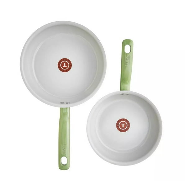 T-fal Fresh Simply Cook 8" and 10.5" Ceramic Recycled Aluminum Fry Pan ...