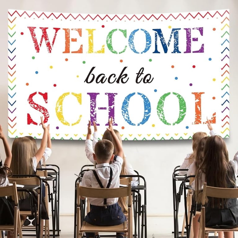 First Day Of School Balloons 1st Grade Pencil Banner Welcome To 1st ...