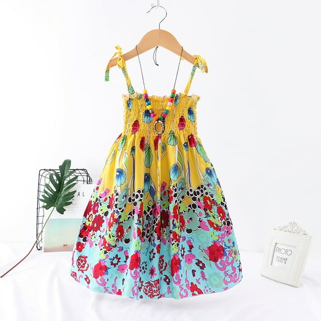 Eashery Girls Dresses Size 7 Girl's Ditsy Floral Cami Dress Spaghetti ...
