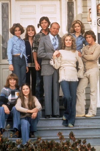 Dick Van Patten and Lani O'Grady and Willie Aames in Eight Is Enough ...