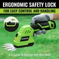 12V Cordless Grass Shear & Shrubbery Trimmer - 2 in 1 Handheld Hedge ...