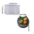 Handmade Plant Pots Mould Flexible Silicone Mould for Concrete ...