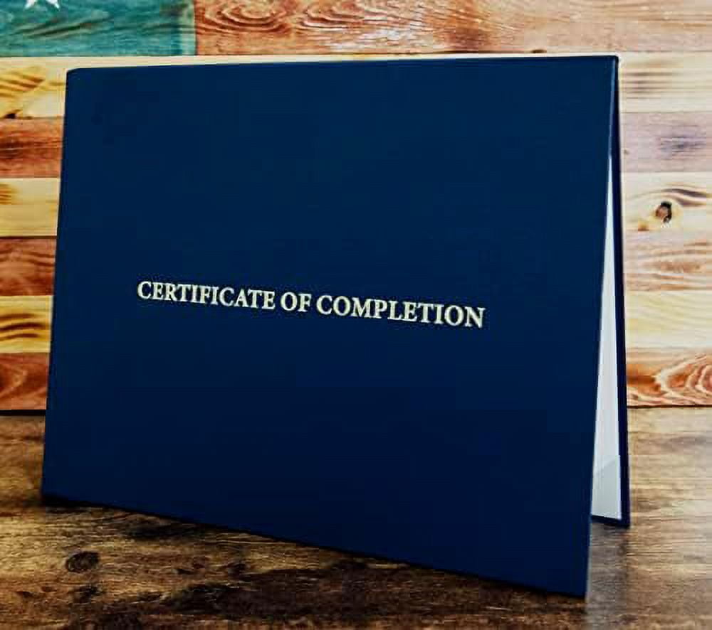 Certificate Of Completion Diploma Covers For Graduates- Golden Engraved ...