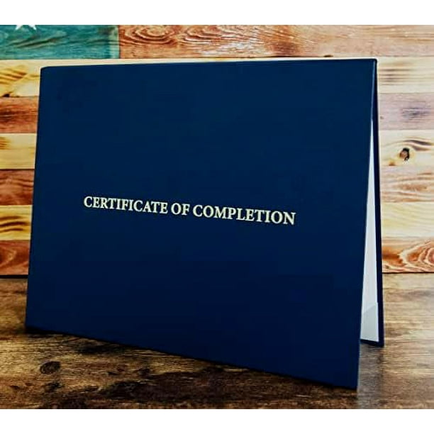 Certificate Of Completion Diploma Covers For Graduates- Golden Engraved ...