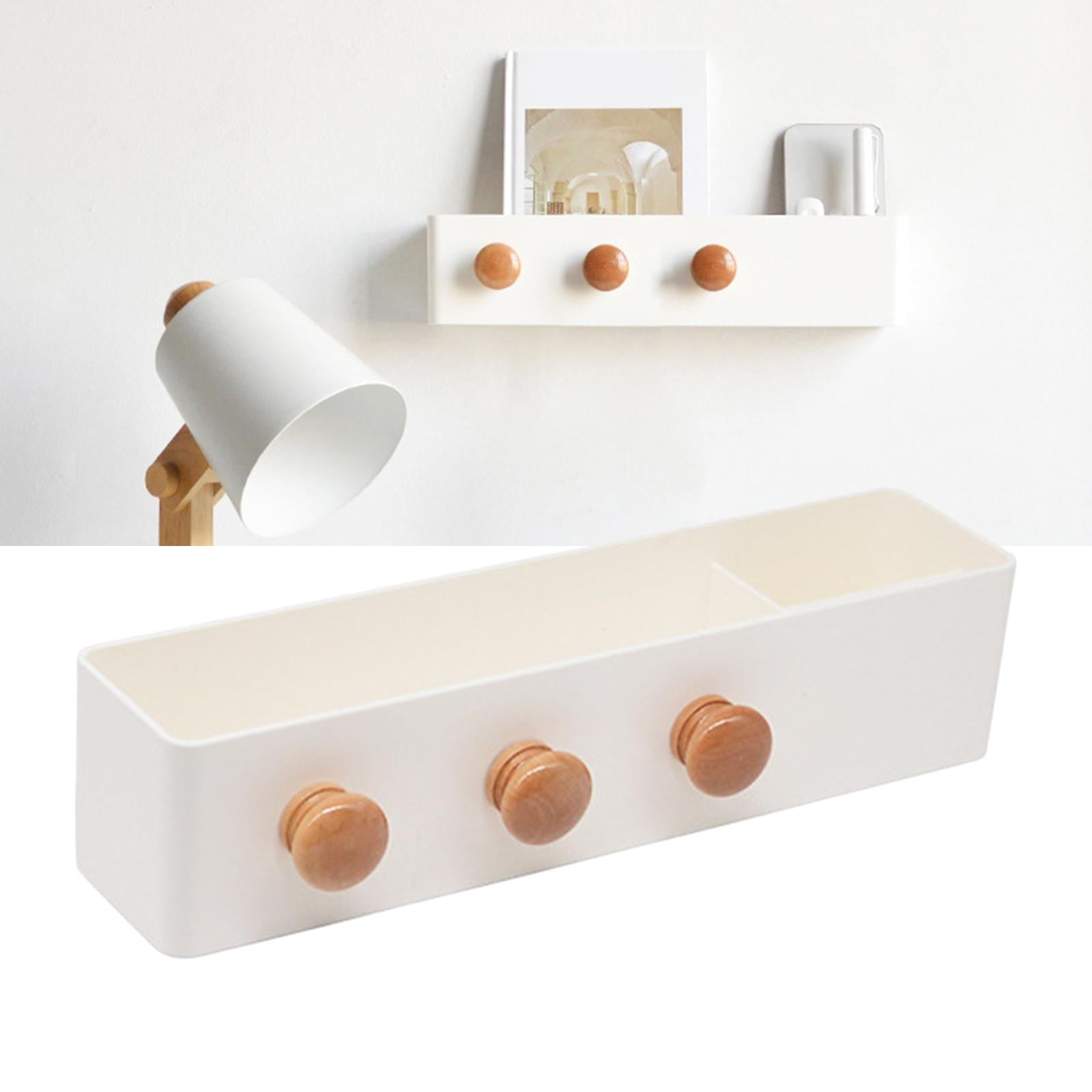 Wall Mounted Key Hooks Holder Organizer Saving with 3 Hooks Wall Mount ...