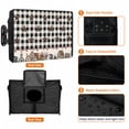 Black White Outdoor TV Cover 80 to 85 Inch Buffalo Plaid Country Star ...