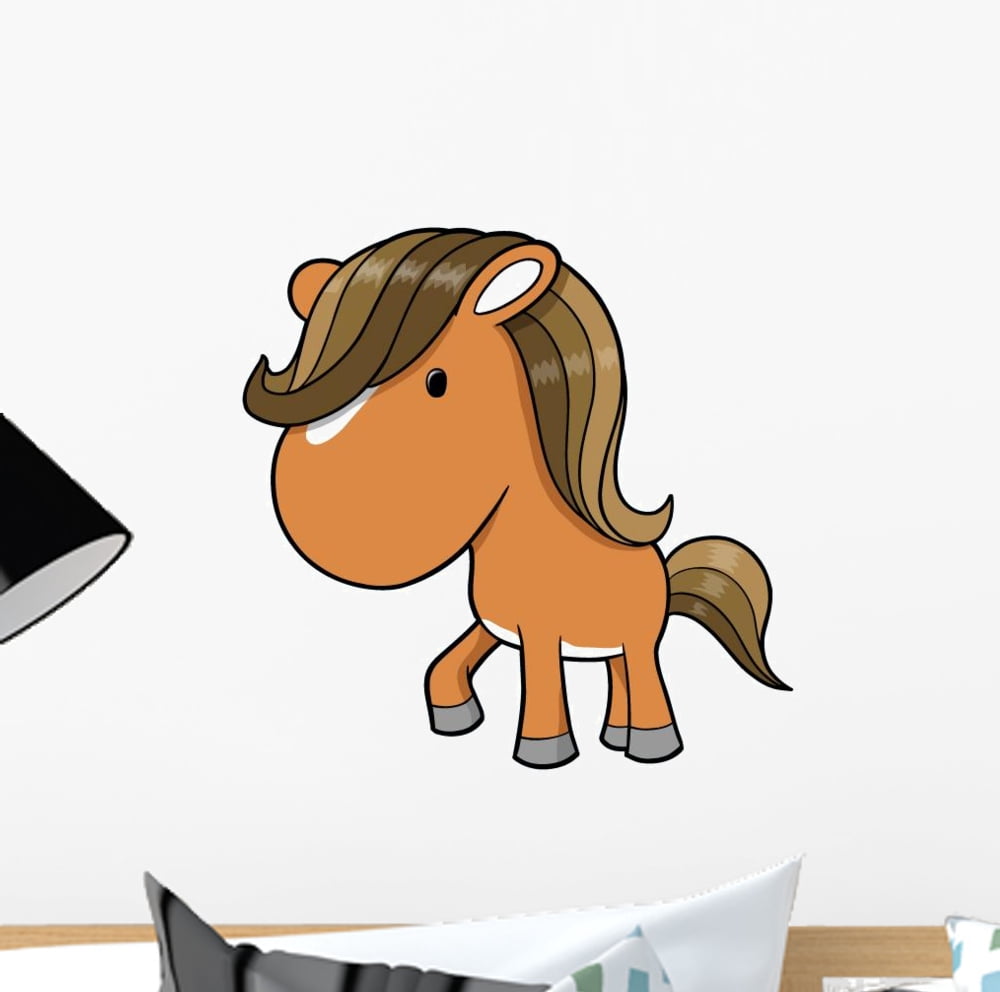 Cute Little Baby Pony Wall Decal Sticker by Wallmonkeys Vinyl Peel and ...