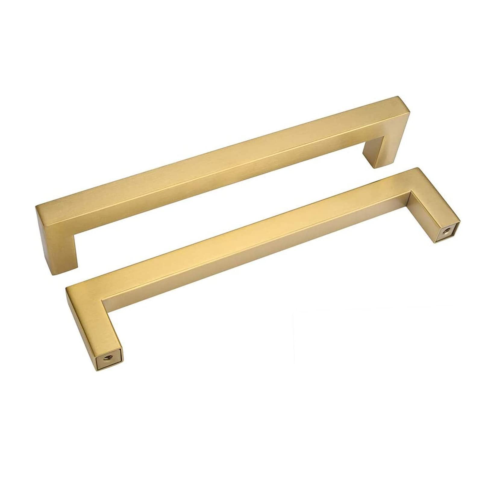 30 Pack Cabinet Pulls, Cabinet Handles Gold 6-1/4 inch Brushed Brass ...