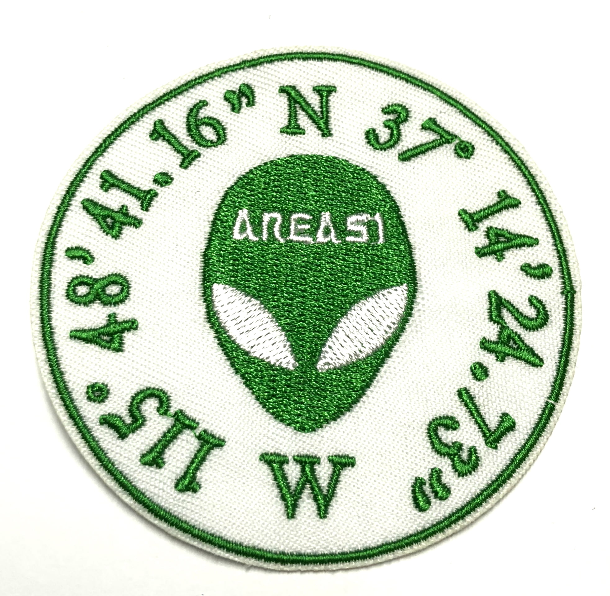 Area 51 Coordinates Embroidered Patch Iron/Sew-On Applique X-Files ...