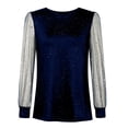 HXWCHs Carnival Girls Shiny Blouse: Mesh Sleeve Sequin Tee for Festival ...