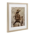 Stupell Industries Windblown Cowgirl on Horseback Birch Framed Print ...