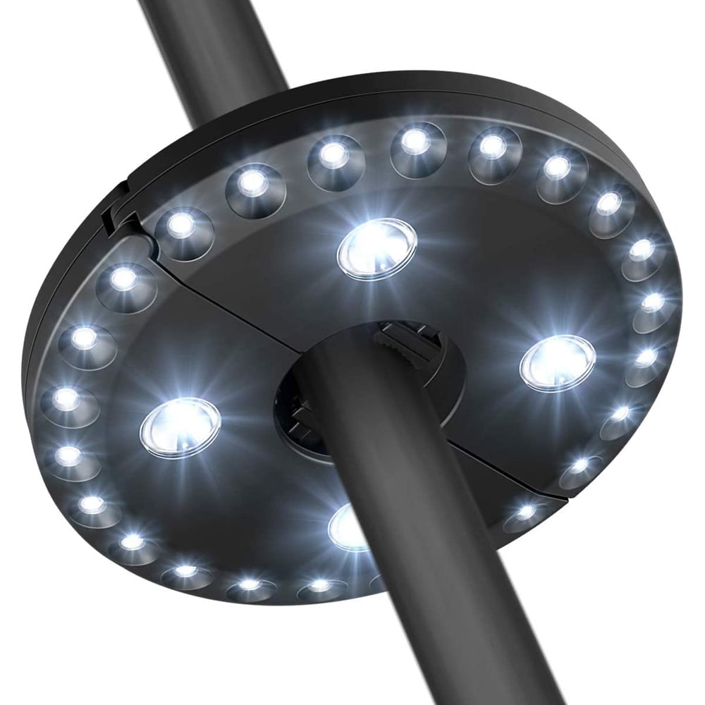 CJC Patio 28 LED Umbrella Pole Lights with 3 Brightness Modes, 1 Pcs ...