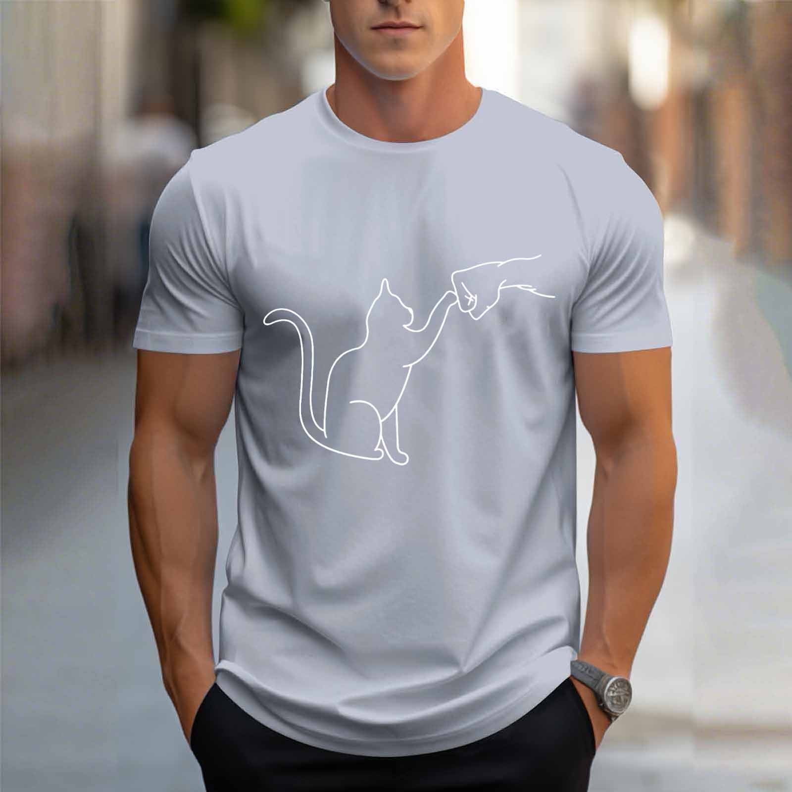 Click here for Kalauyu Mens T Shirt Short Sleeve Crew Neck Graphi... prices