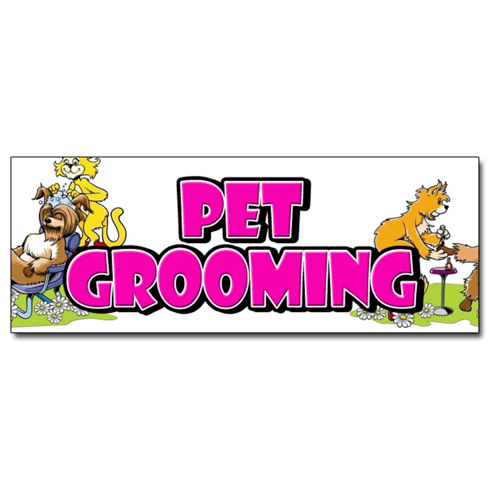 12" PET GROOMER DECAL sticker dog grooming clippers new - Walmart.com ...