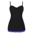 Hilor Women One Piece Swimsuit Tummy Control Bathing Suits Ruffle