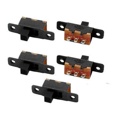 5pcs 2 Position Straight 6P DPDT Micro Slide Switch Latching Toggle Switch - Walmart.com