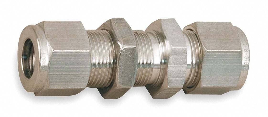 Parker Bulkhead Union,SS,A-LOK,1/8In 2BC2-316 - Walmart.com