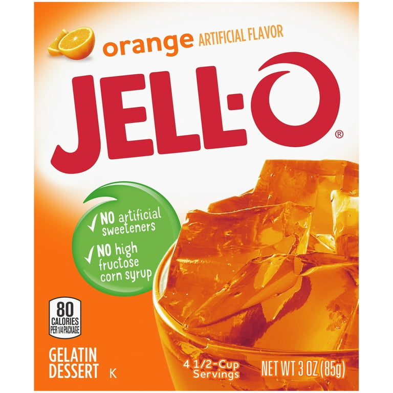 Orange Jello Box