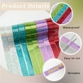 2 Rolls Sparkle Masking Tape Scrapbook Glitter 15mm x 5m Violet Foil ...