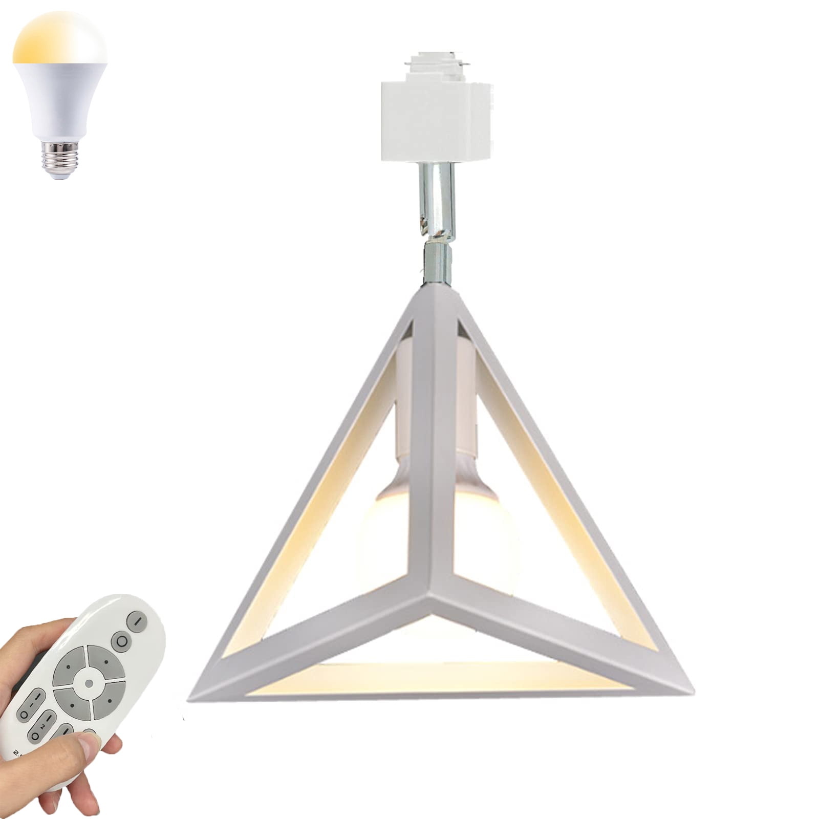 FSLiving Dimmable Remote Control Track Pendant Lights Single Circuit H ...