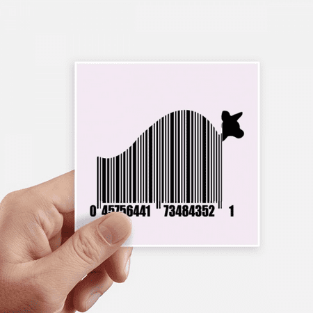 Kangaroo Barcode Body Jump Sticker Square Waterproof Stickers Wallpaper ...