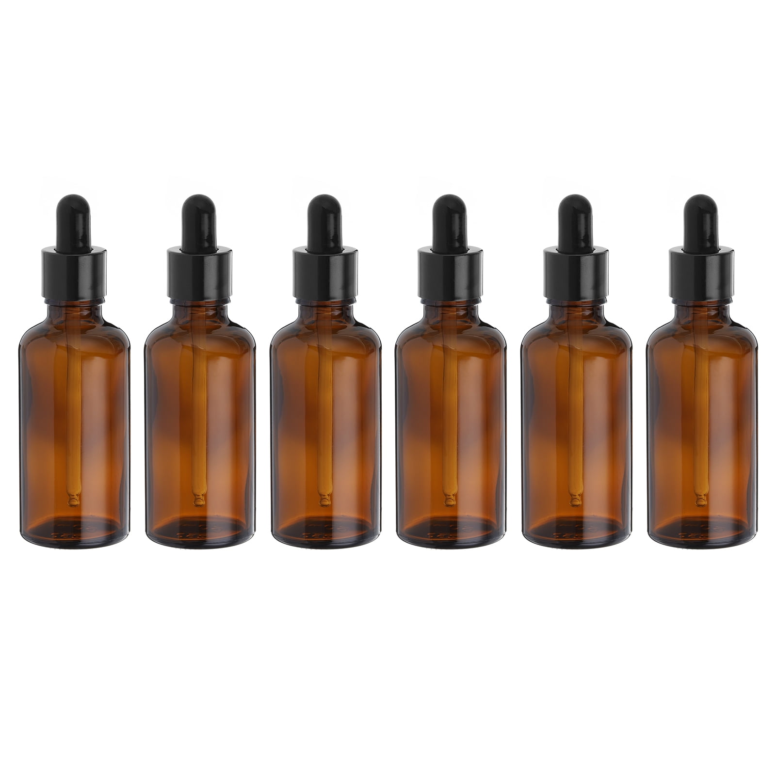 Click here for Unique Bargains 6pcs 1.69oz Amber Glass Bottles Wi... prices