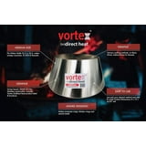 Vortex Medium Size Stainless Steel for Indirect Heat BBQ Grilling and ...
