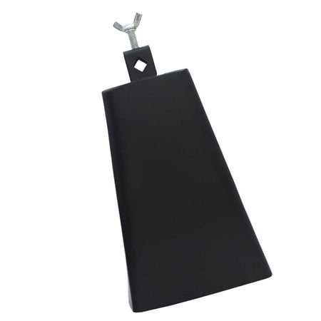 8 Inch Black Metal Cow-bell Percussion W/ Clapper For Drum Set Kit ...
