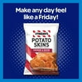TGI Fridays Cheesy Cheddar & Bacon Potato Skins Snack Crisps, Gluten ...