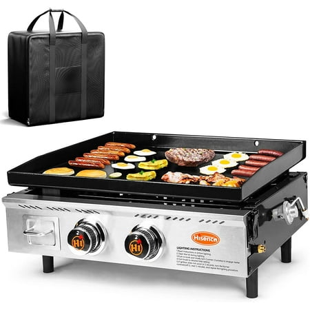 Portable Griddle for Outdoor, Tabletop, Countertop, Kitchen, Tailgating ...