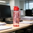 550ml Plastic Water Cup Cold Drink Cup With Lid And Strap For Sports ...