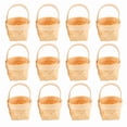 60Pcs Wood Chip Mini Baskets Manual Woven Baskets Ornaments Candy ...