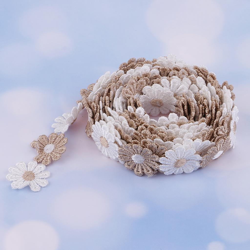 3 Yards Daisy Flower Sewing Dressmaking Edging - Walmart.com