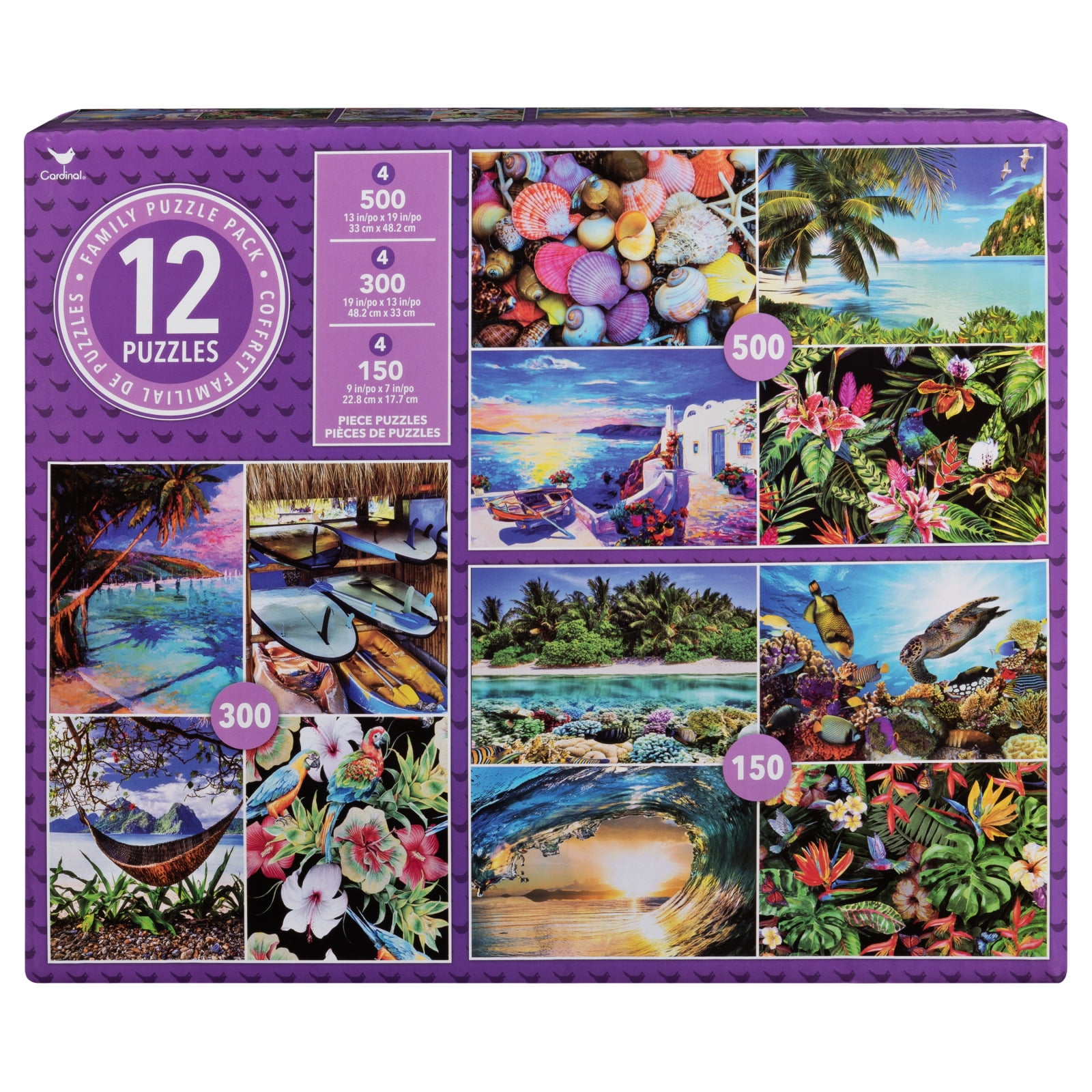 Family 12-Pack of Jigsaw Puzzles - Tropical Images - Walmart.com