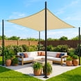 2Pack 12 Ft Shade Sail Poles,(not include shade sail) Heavy Duty Metal ...