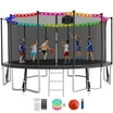 Propel 15' Trampoline with Bounce Control, Steel Springs, Safety ...