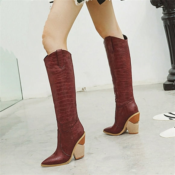 Wood Heel Boots