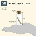 48 Pack 10ml Create A Message In A Bottle Kit, Bulk Small Glass Cork ...