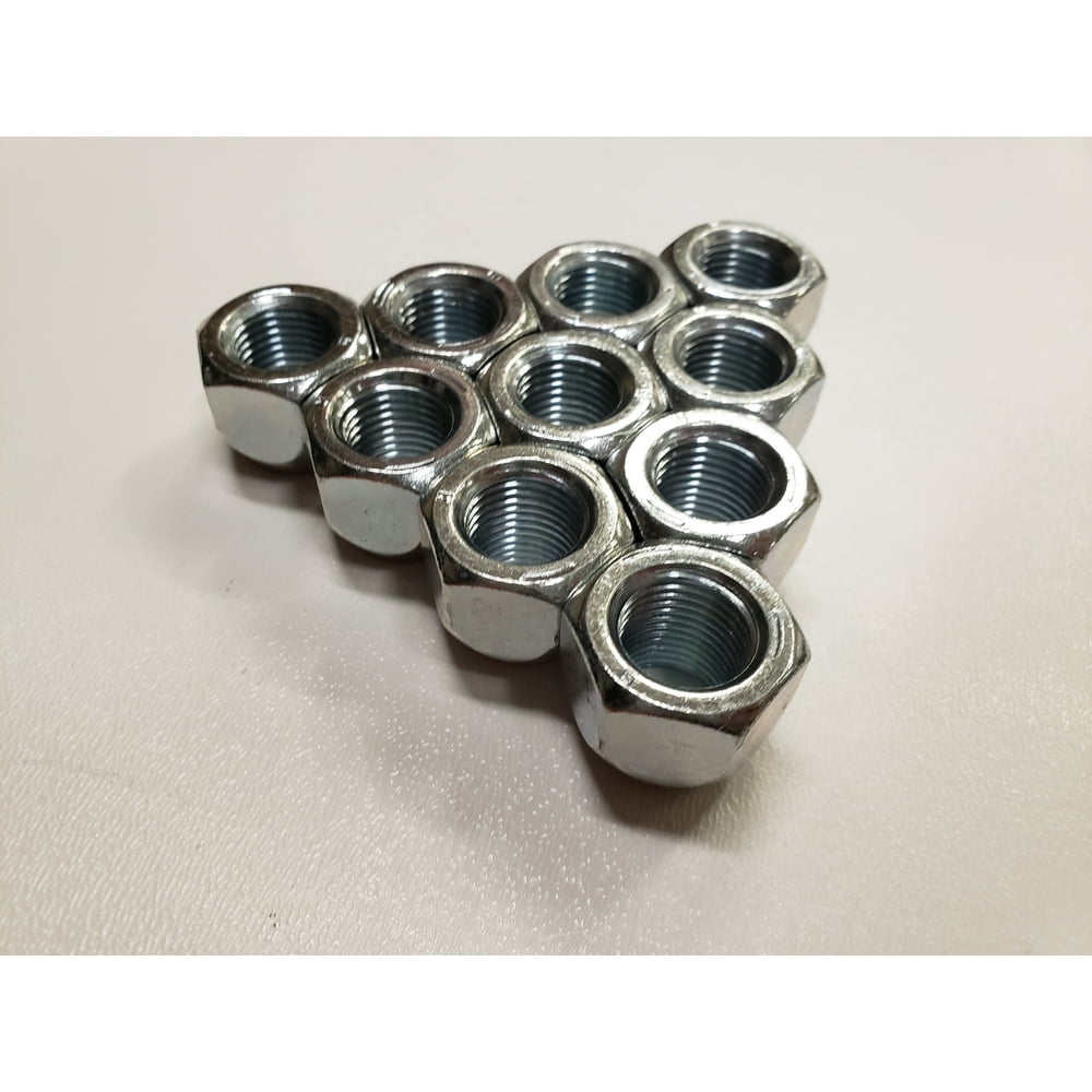 Ten 10 Pack Open Zinc Steel 1 2 20 Lug Nuts For Trailer Wheel Rim ten-10-pack-open-zinc-steel-1-2-20-lug-nuts-for-trailer-wheel-rim