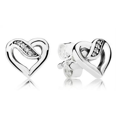 Authentic Hearts of Ring, Rose & Clear CZ 180963CZ-56 EU, 7.5 US ...