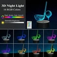 SRWEHG-Golf Night Light, Golf Club Gifts, 3D Illusion Lamp with 16 ...