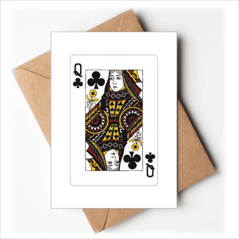 Club Q Playing Cards Pattern Greeting Cards You are Invited Invitations ...