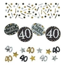 Big Dot of Happiness Adult 40th Birthday - Gold - Birthday Party Giant ...