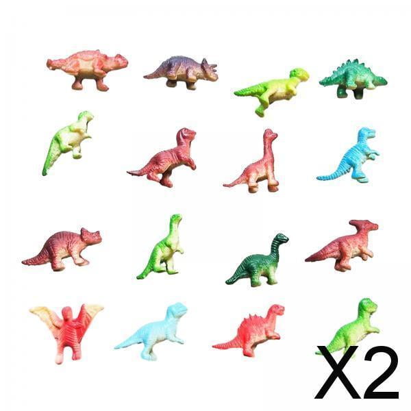 Set de Mini Dinosaurios, Figuras Coloridas para Niños 2 piezas ...